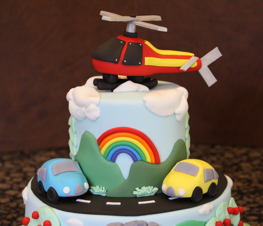 Transportation Birthday Cake - CakeCentral.com