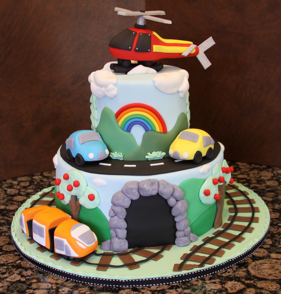 Transportation Birthday Cake - CakeCentral.com