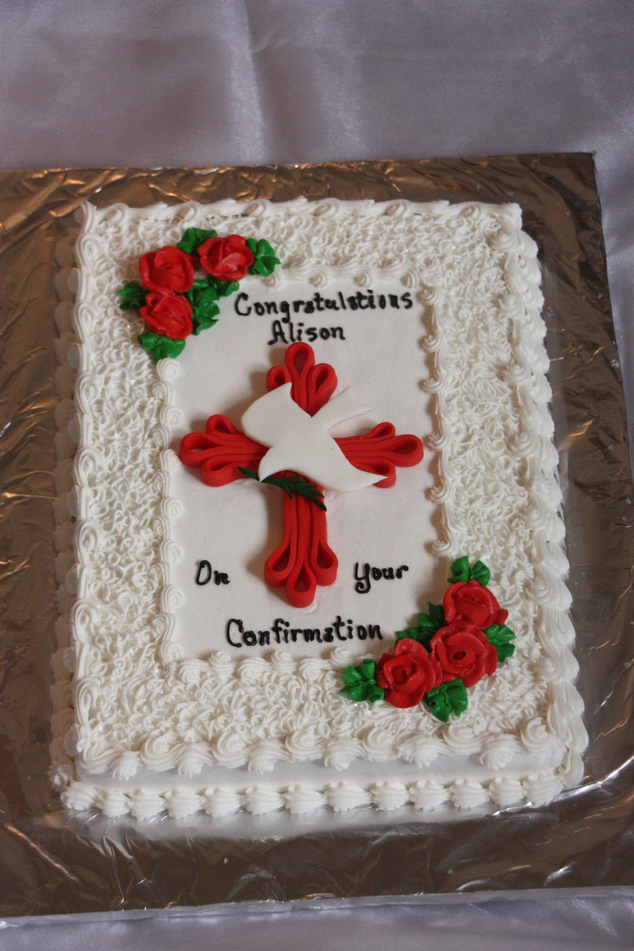 Confirmation Cake - CakeCentral.com