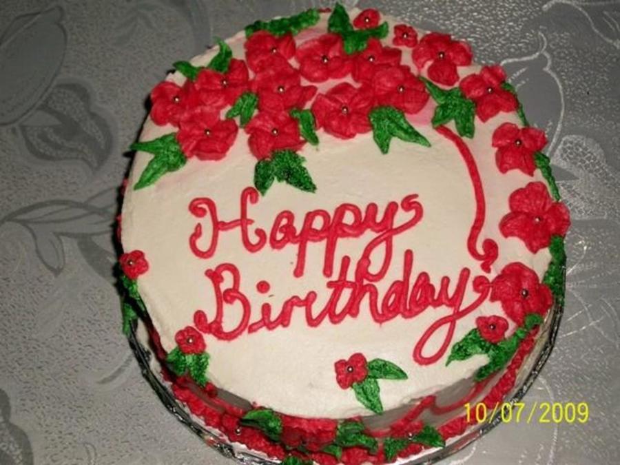 My Aunty B Day Cake - CakeCentral.com