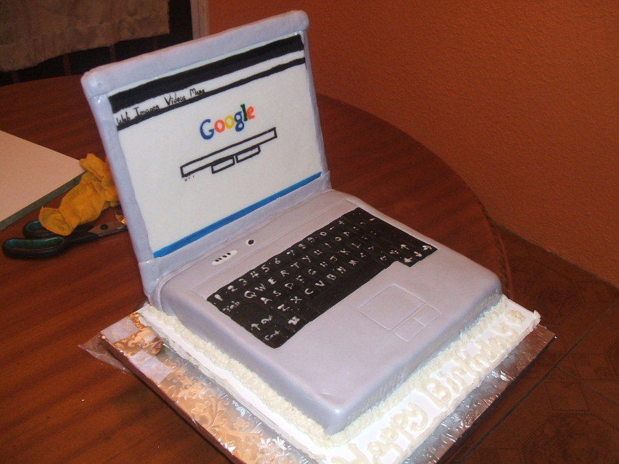 Laptop Cake - CakeCentral.com