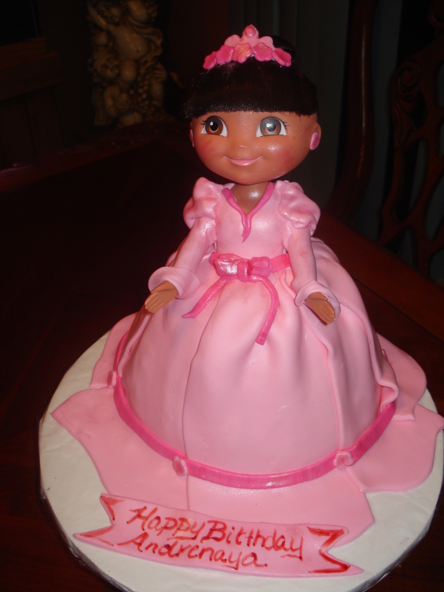 Pink Dora Princess - CakeCentral.com