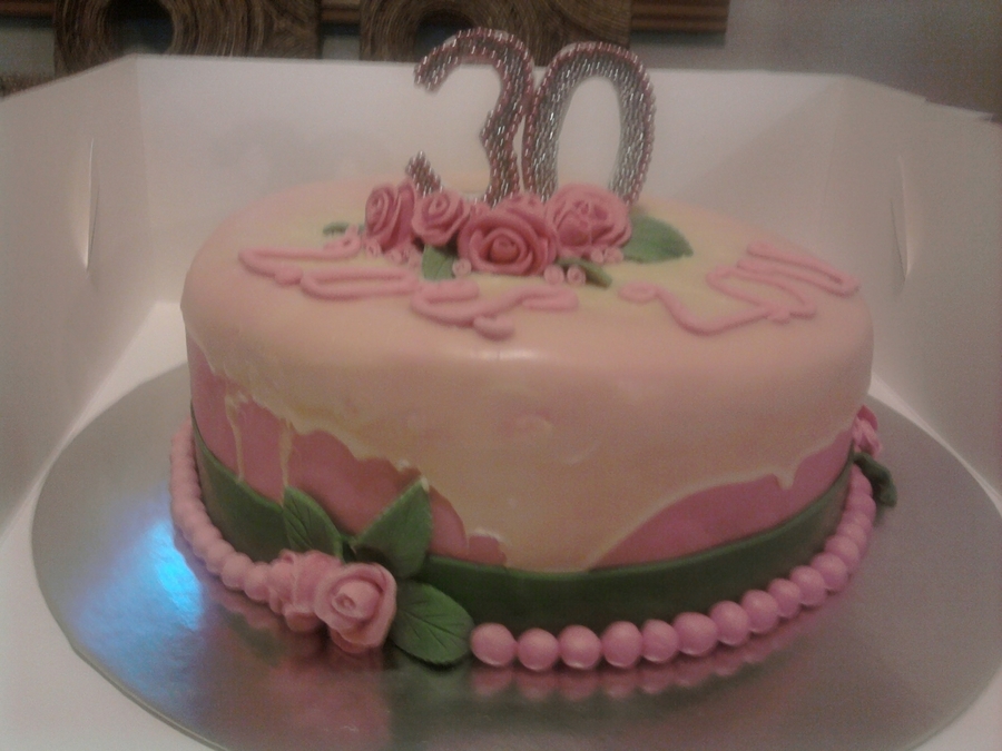 30Th Birthday Cake - CakeCentral.com