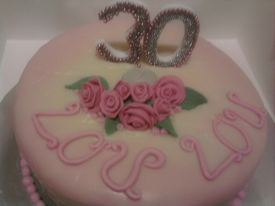 30Th Birthday Cake - CakeCentral.com