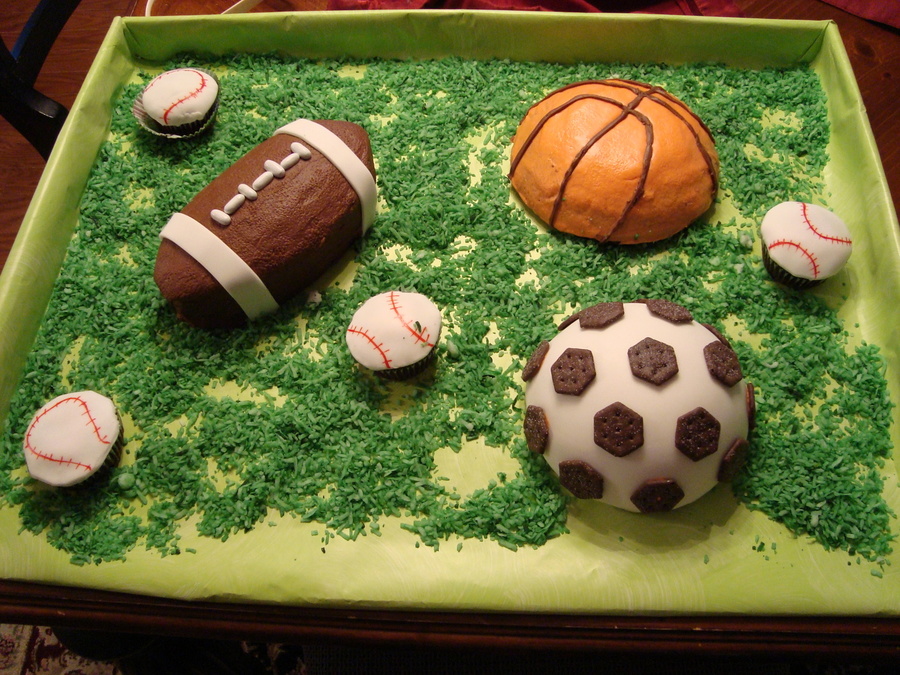 Sports Balls Birthday Cakes - CakeCentral.com