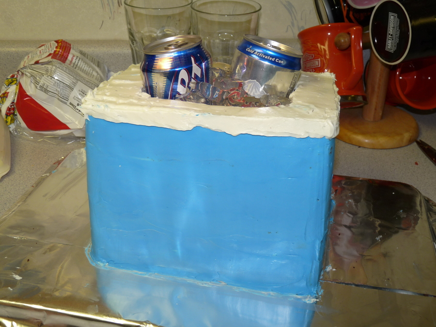 Ice Chest Cake - CakeCentral.com