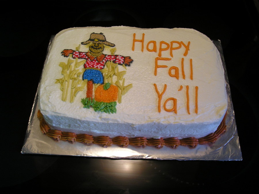 Scarecrow Cake - CakeCentral.com