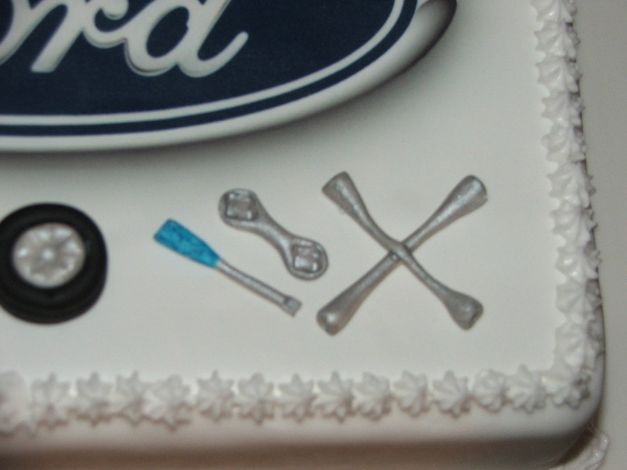 Ford Badge Birthday Cake - CakeCentral.com