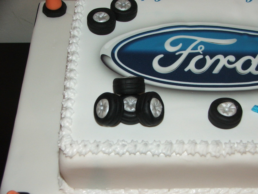 Ford Badge Birthday Cake - CakeCentral.com