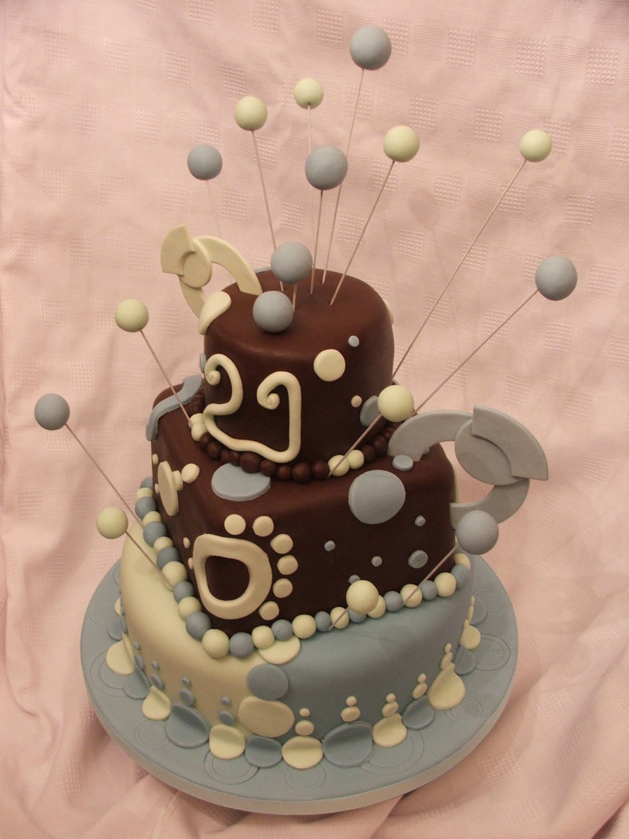 Circles Birthday Cake - CakeCentral.com