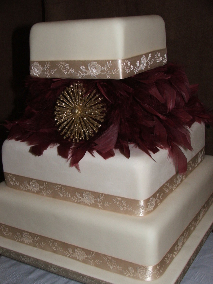Ellen Wedding Cake - CakeCentral.com