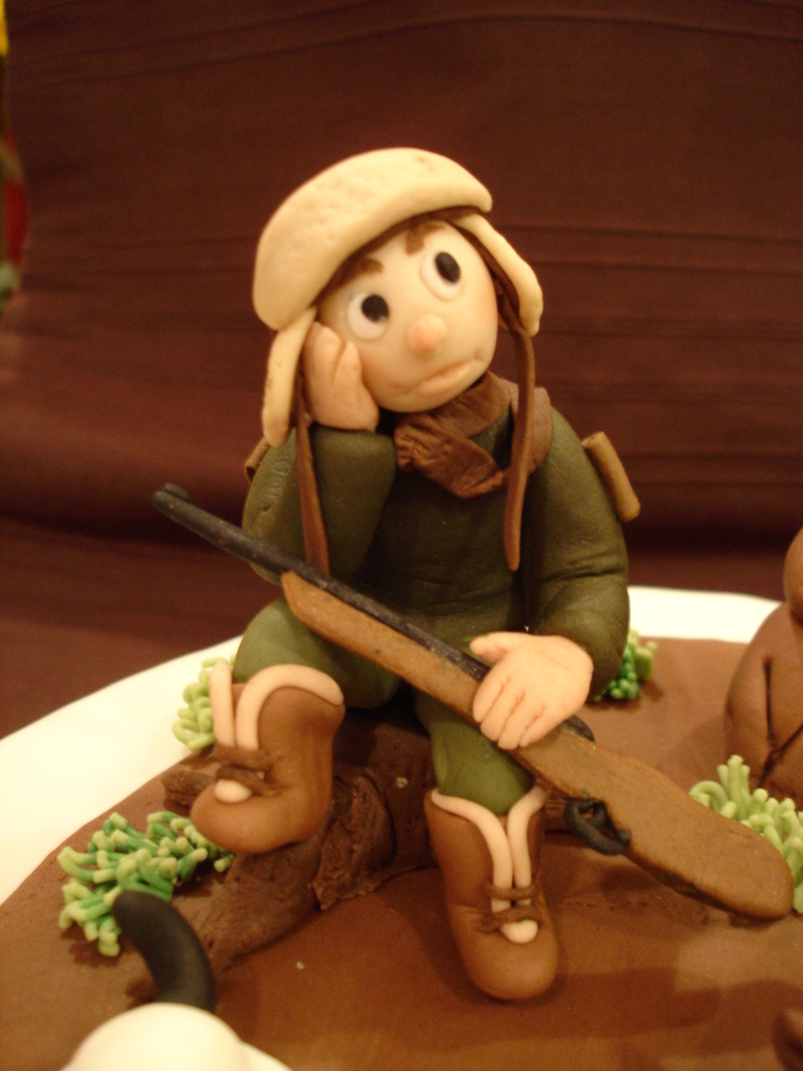 A Funny Huntingcake With A Frustrated Hunter.. - CakeCentral.com
