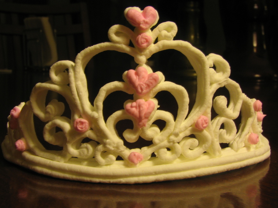 Whipped Cream/tiara Cake - CakeCentral.com