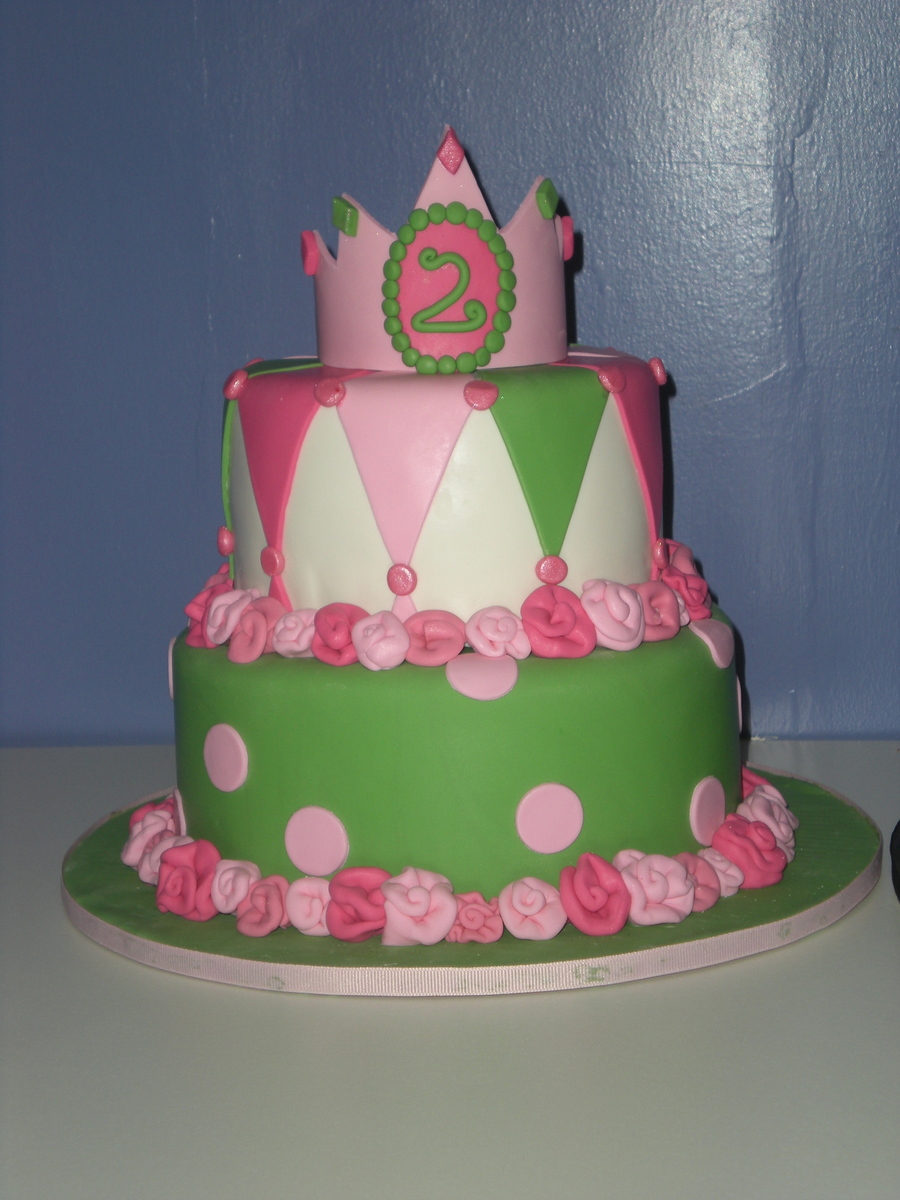 Pink And Green - CakeCentral.com