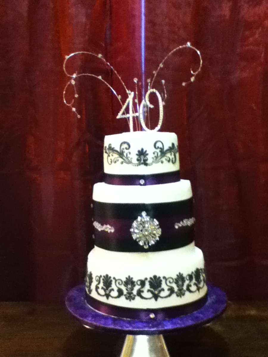 40Th Birthday Cake - CakeCentral.com
