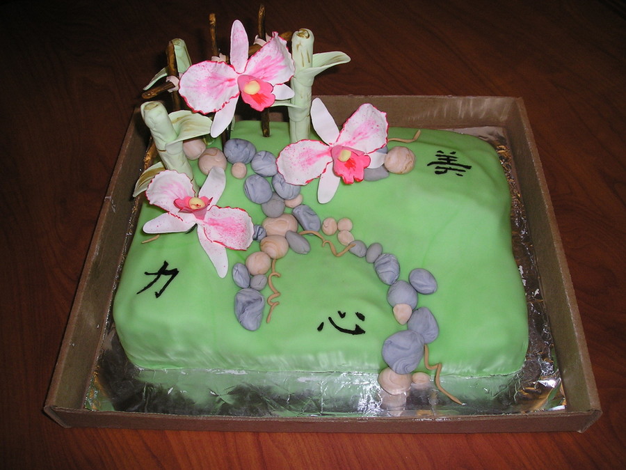 Zen Spring Garden - CakeCentral.com