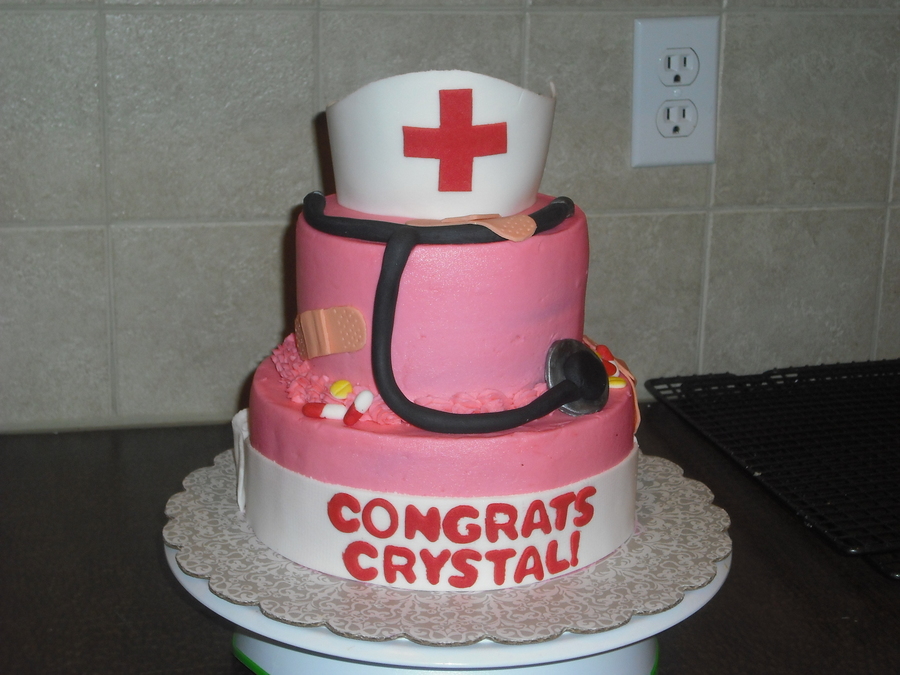 Nursing School Graduation Cake - CakeCentral.com