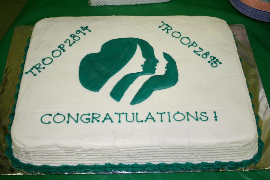 Girl Scout Bridging Cake 2 - CakeCentral.com