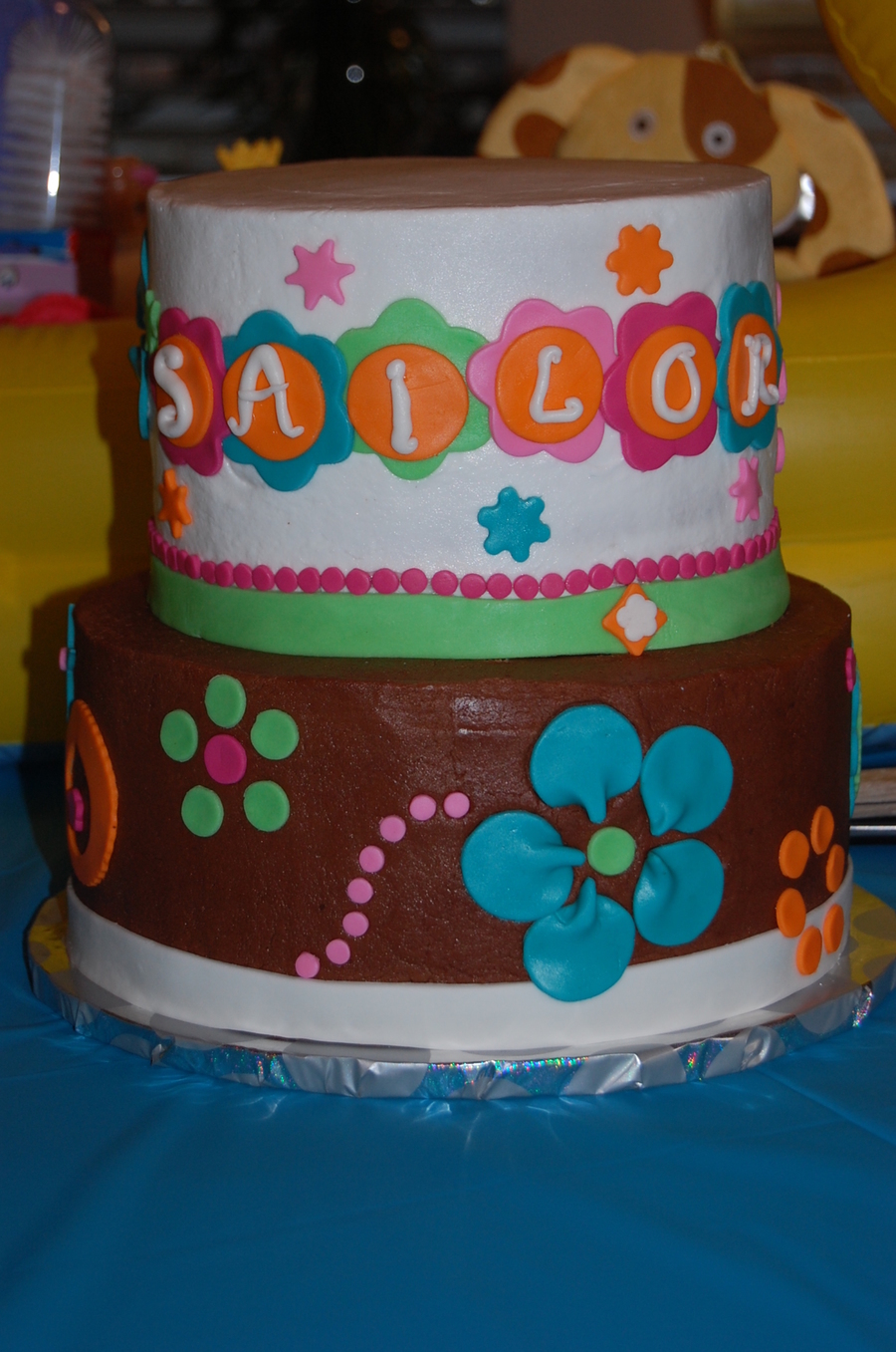 Sailor's Baby Shower Cake - CakeCentral.com
