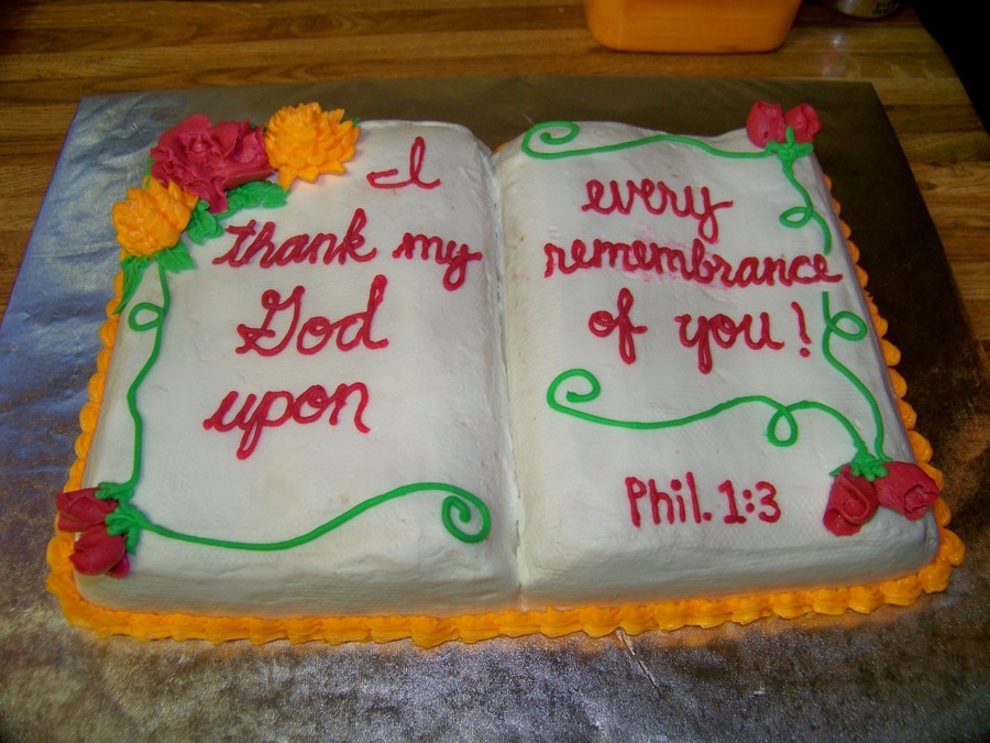 Pastor Appreciation Cake - CakeCentral.com