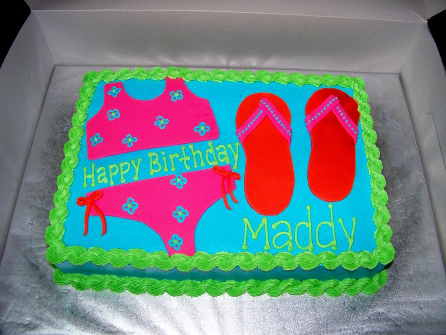 Pool Party Cake - CakeCentral.com
