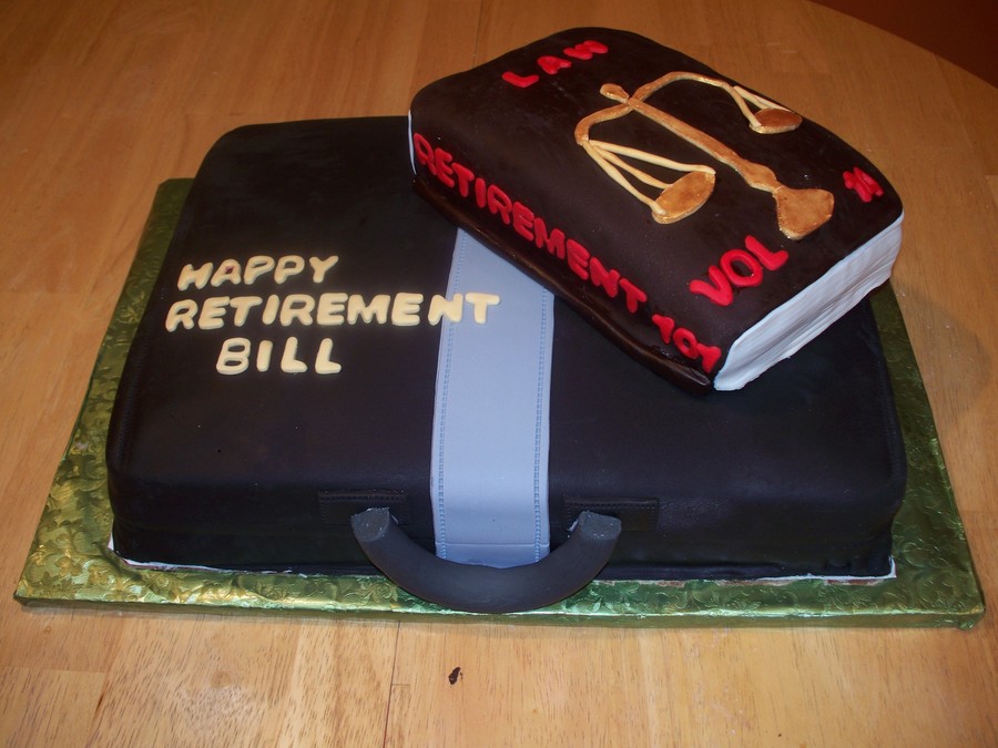 Attorney Retirement Cake - CakeCentral.com