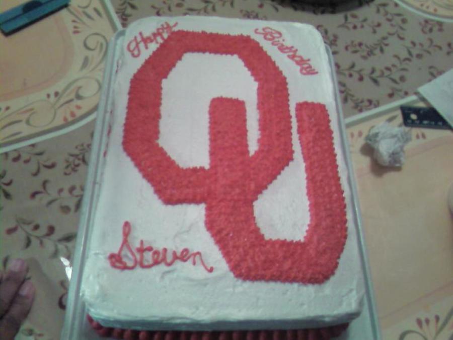 Ou Birthday Cake - CakeCentral.com