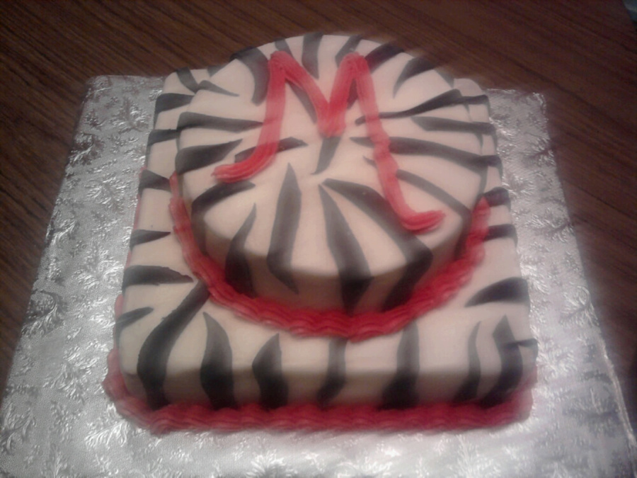 Zebra Print Cake - CakeCentral.com