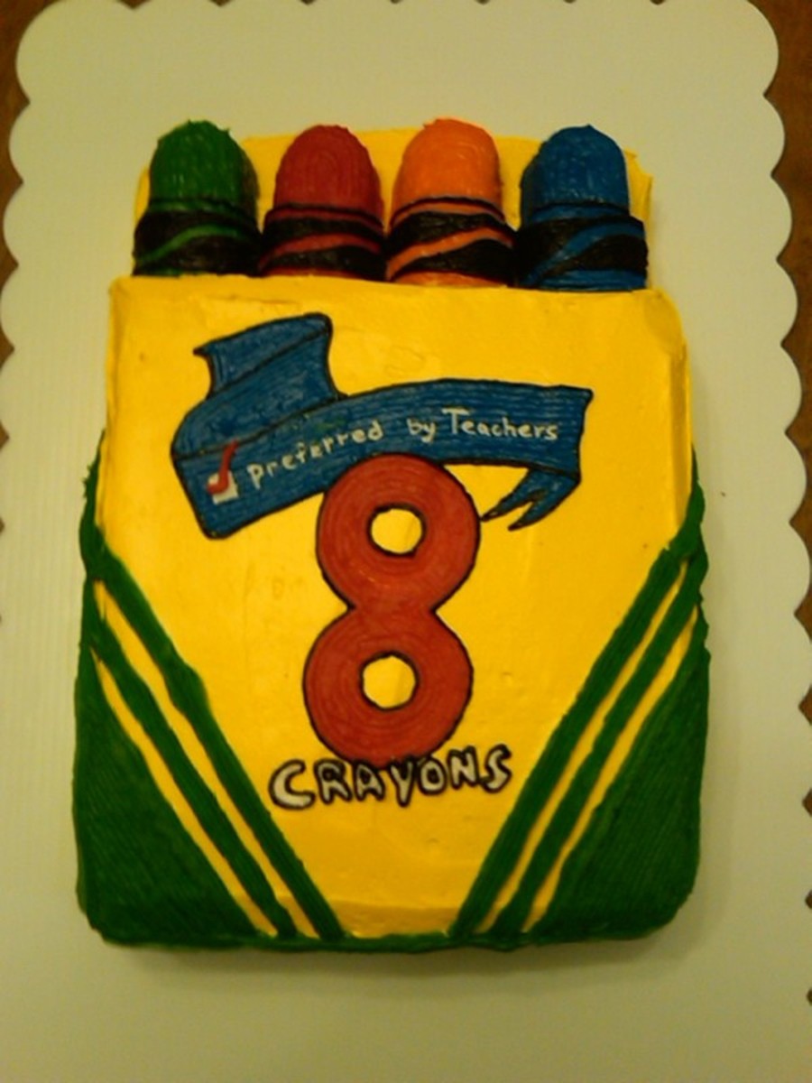 Crayola Crayon Box - 8 Pack - CakeCentral.com