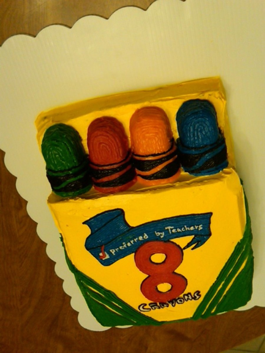 Crayola Crayon Box - 8 Pack - CakeCentral.com