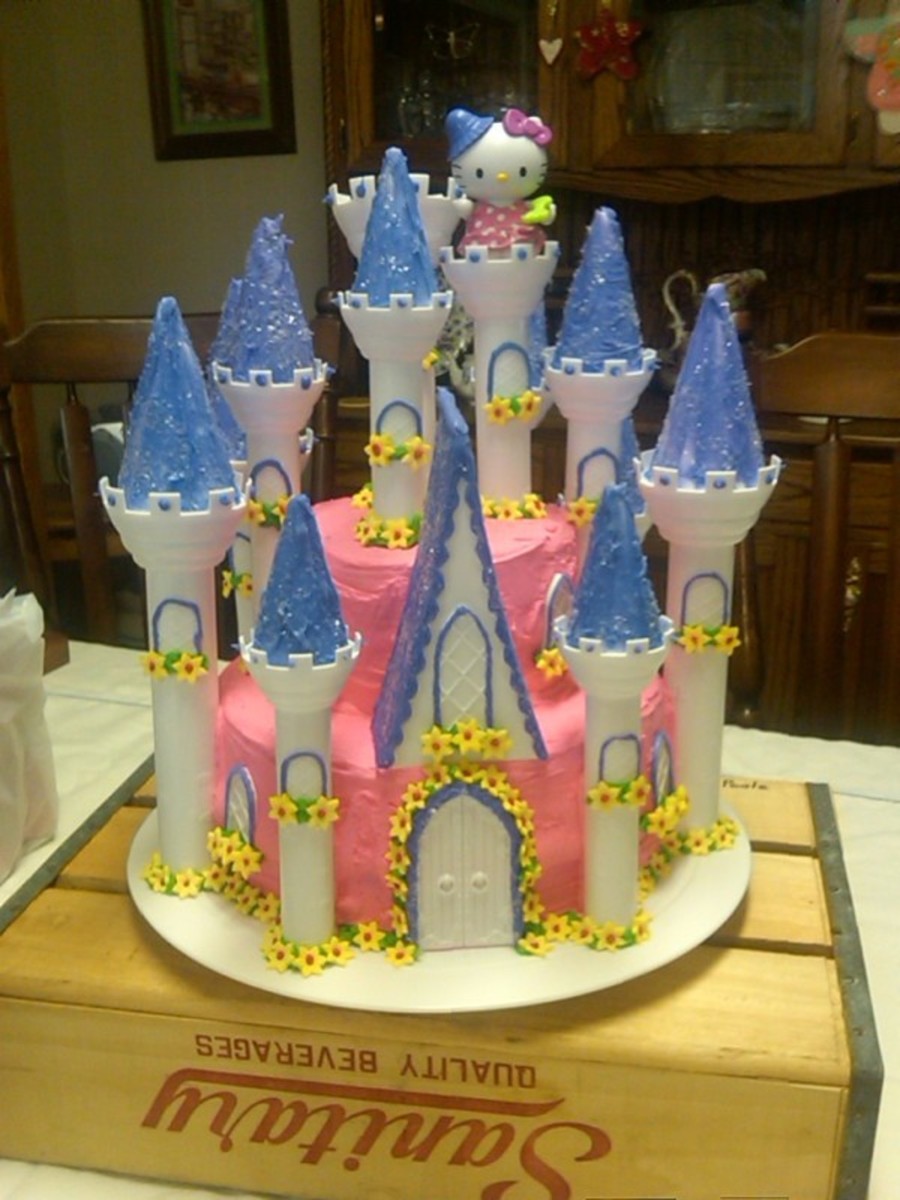 Hello Kitty Castle Cake - CakeCentral.com