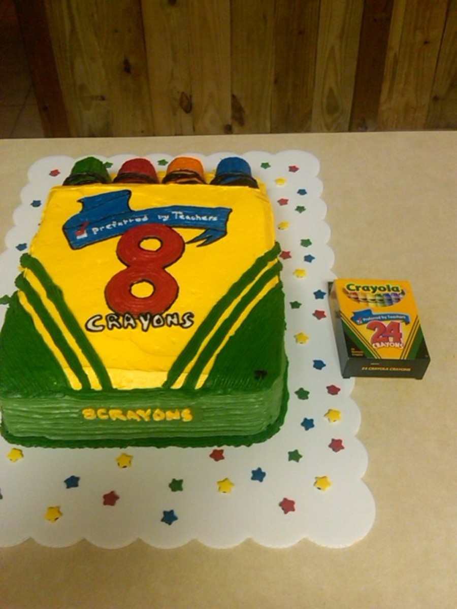 Crayola Crayon Box - 8 Pack - CakeCentral.com