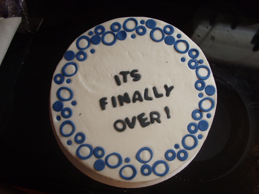Its Finally Over - CakeCentral.com
