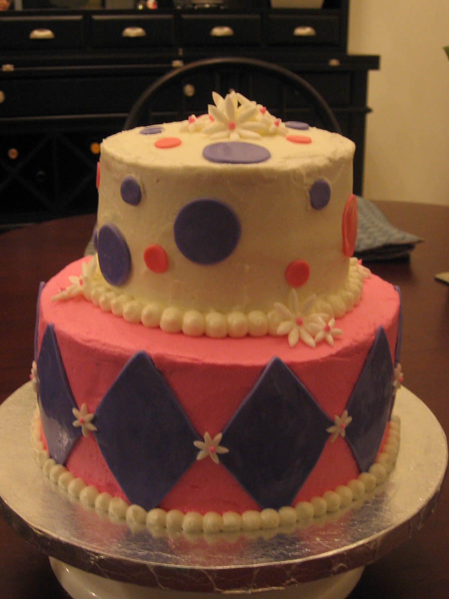 Pink And Purple Cake - CakeCentral.com
