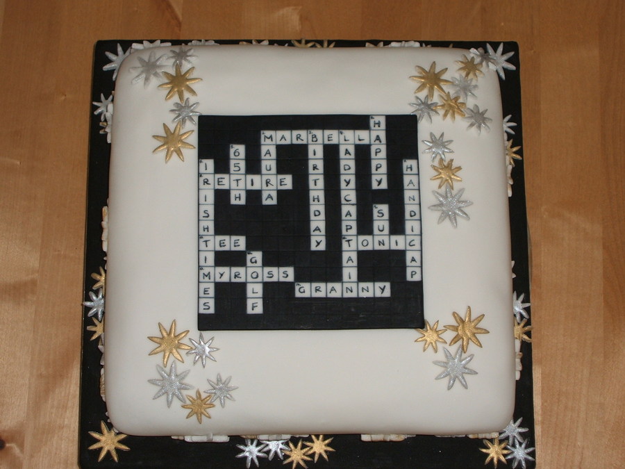 Crossword Cake - CakeCentral.com