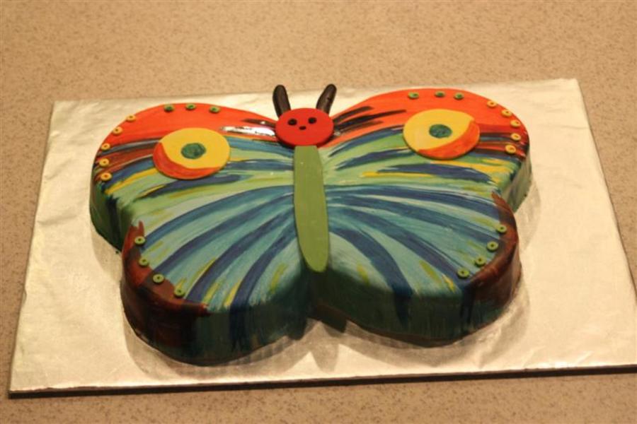 Eric Carle Butterfly - CakeCentral.com