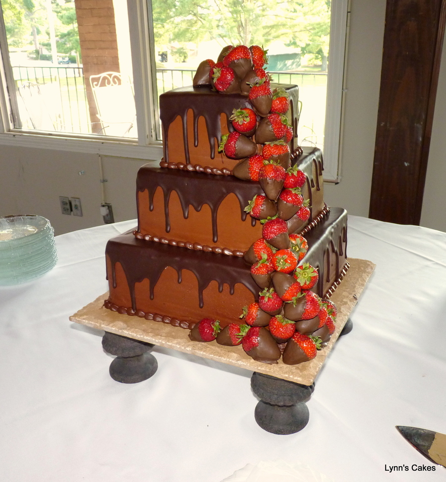 Chocolate Ganache Grooms Cake - CakeCentral.com