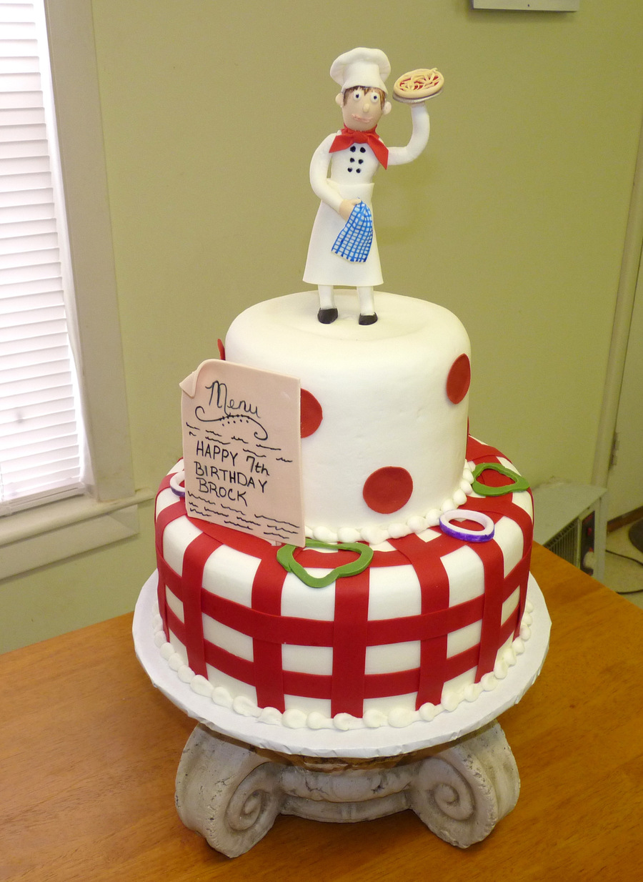 Pizza Chef Birthday Cake - CakeCentral.com