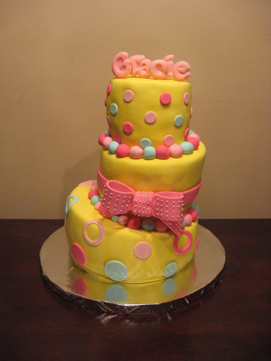 Polka Dot Birthday - CakeCentral.com