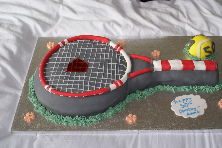 Tennis Racket Cake - CakeCentral.com