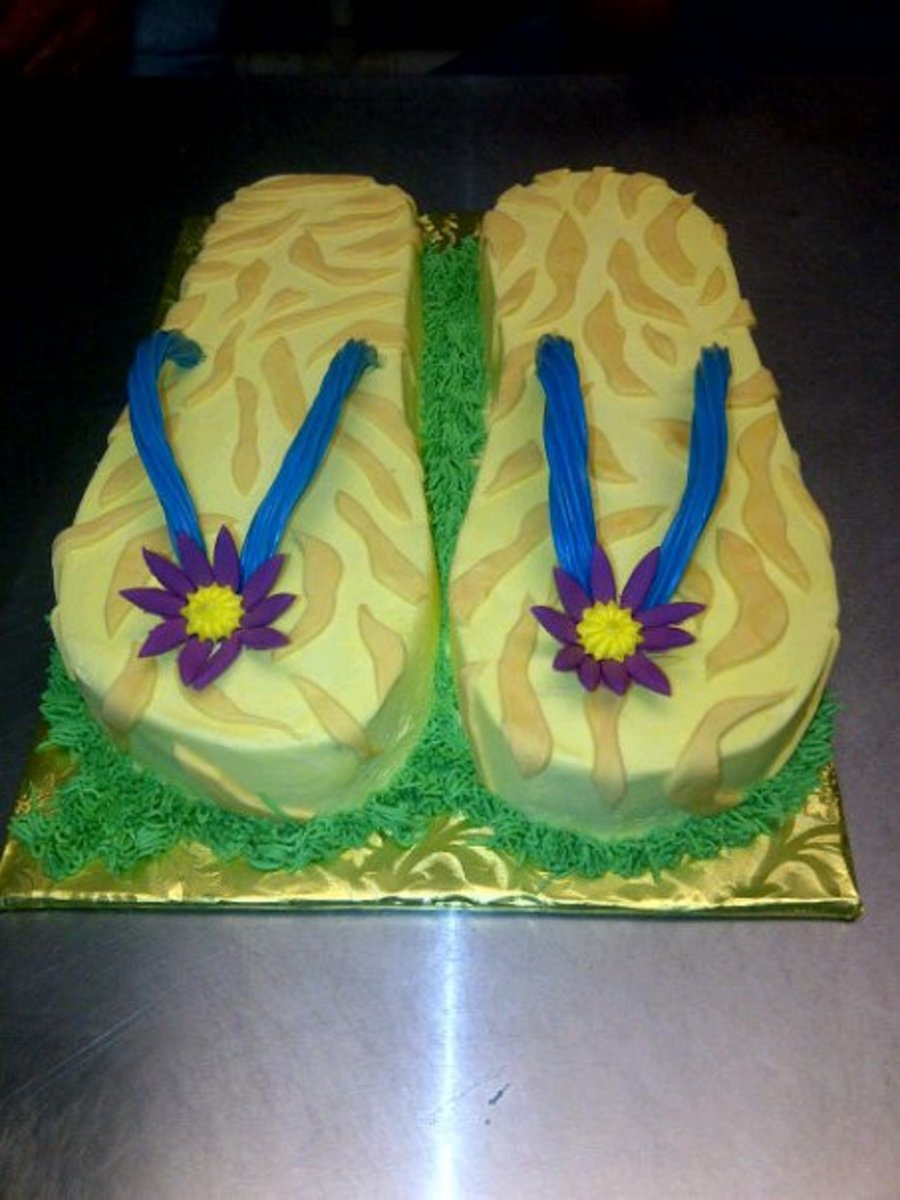 Flip Flop Cake - CakeCentral.com