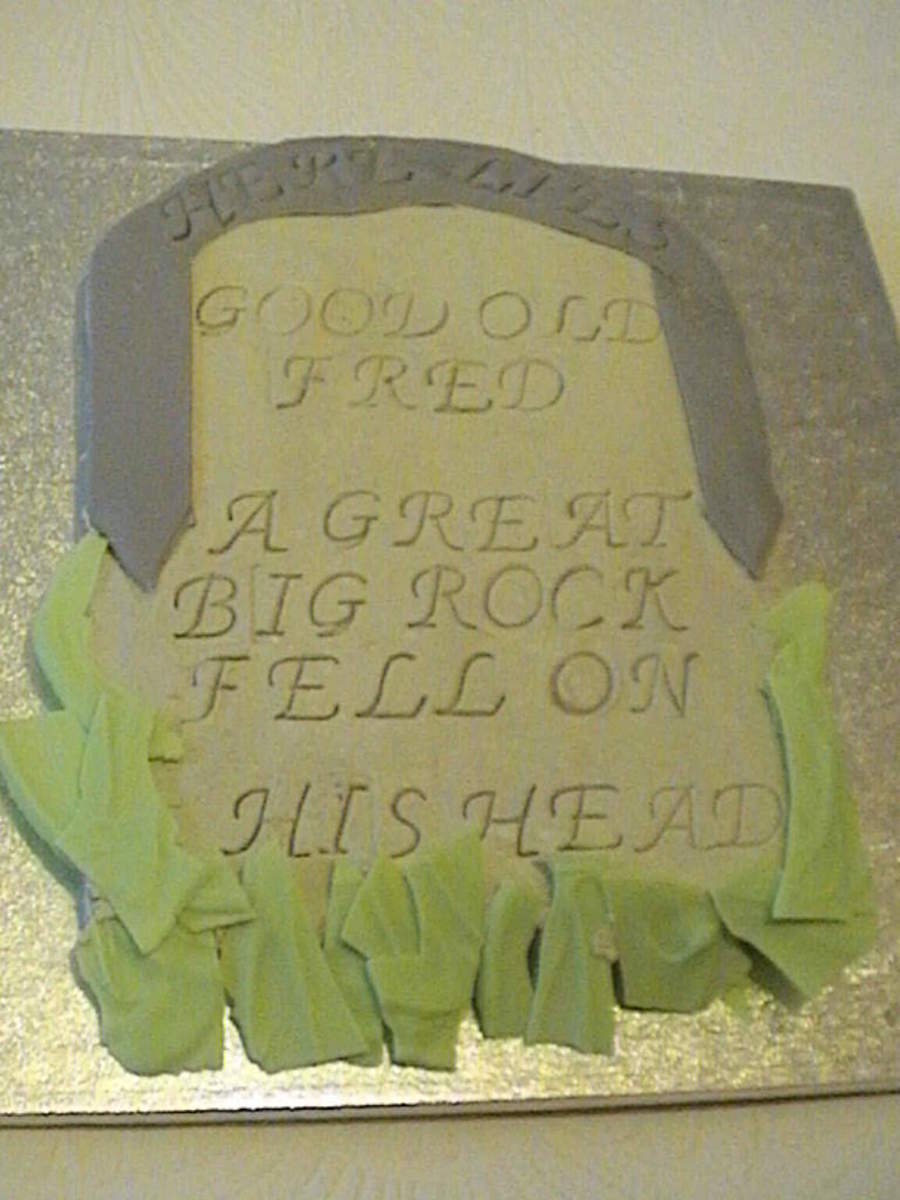 Gravestone From Disney - CakeCentral.com
