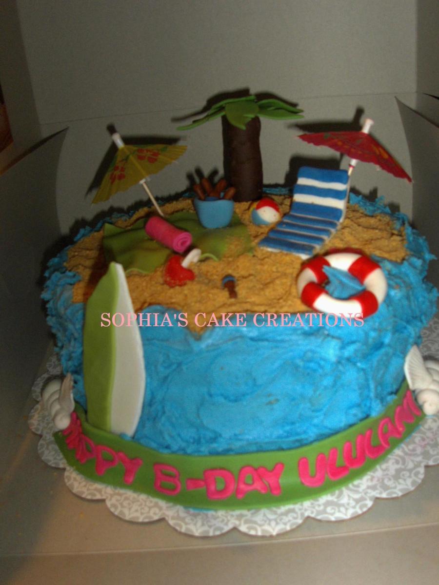 Beach Birthday - CakeCentral.com