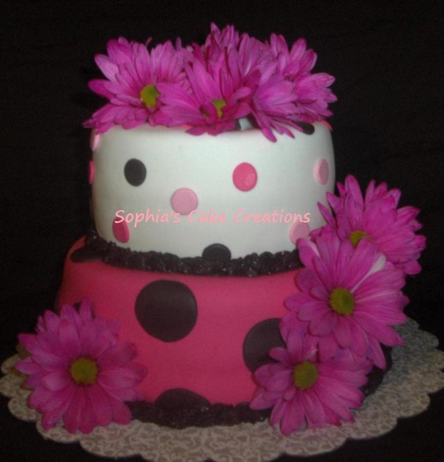 Polka Dot Cake - CakeCentral.com