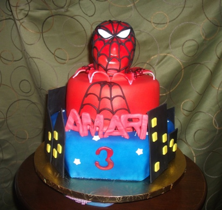 Spiderman Cake - CakeCentral.com