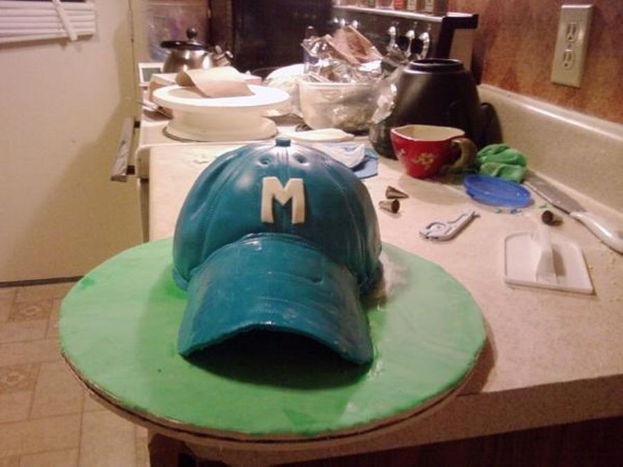 Baseball Cap Birthday Cake - CakeCentral.com