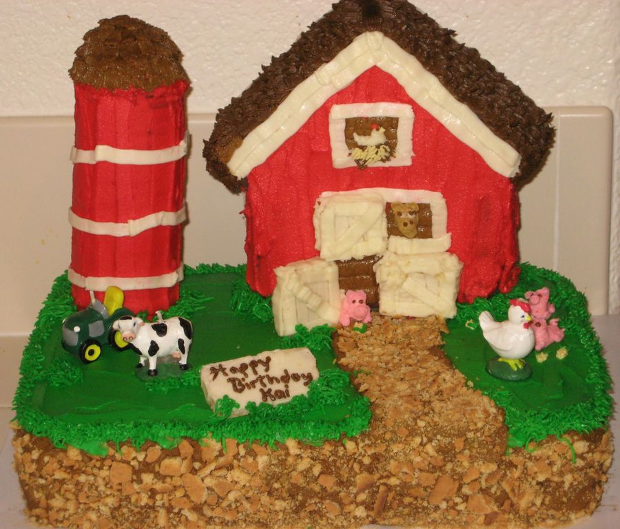 3D Barn Cake - CakeCentral.com