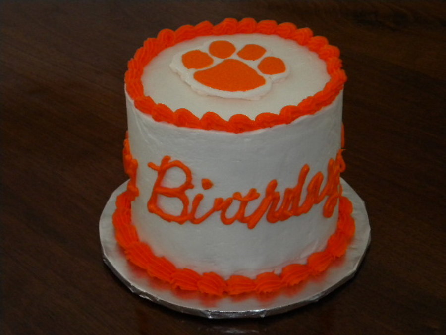 Clemson Birthday Cake - CakeCentral.com