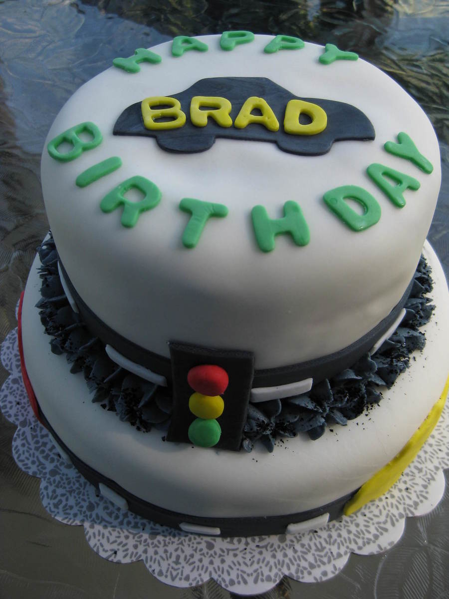 Traffic Themed Bday Cake - CakeCentral.com