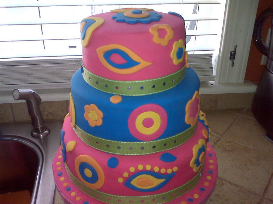 3 Tier Birthday Cake. - CakeCentral.com